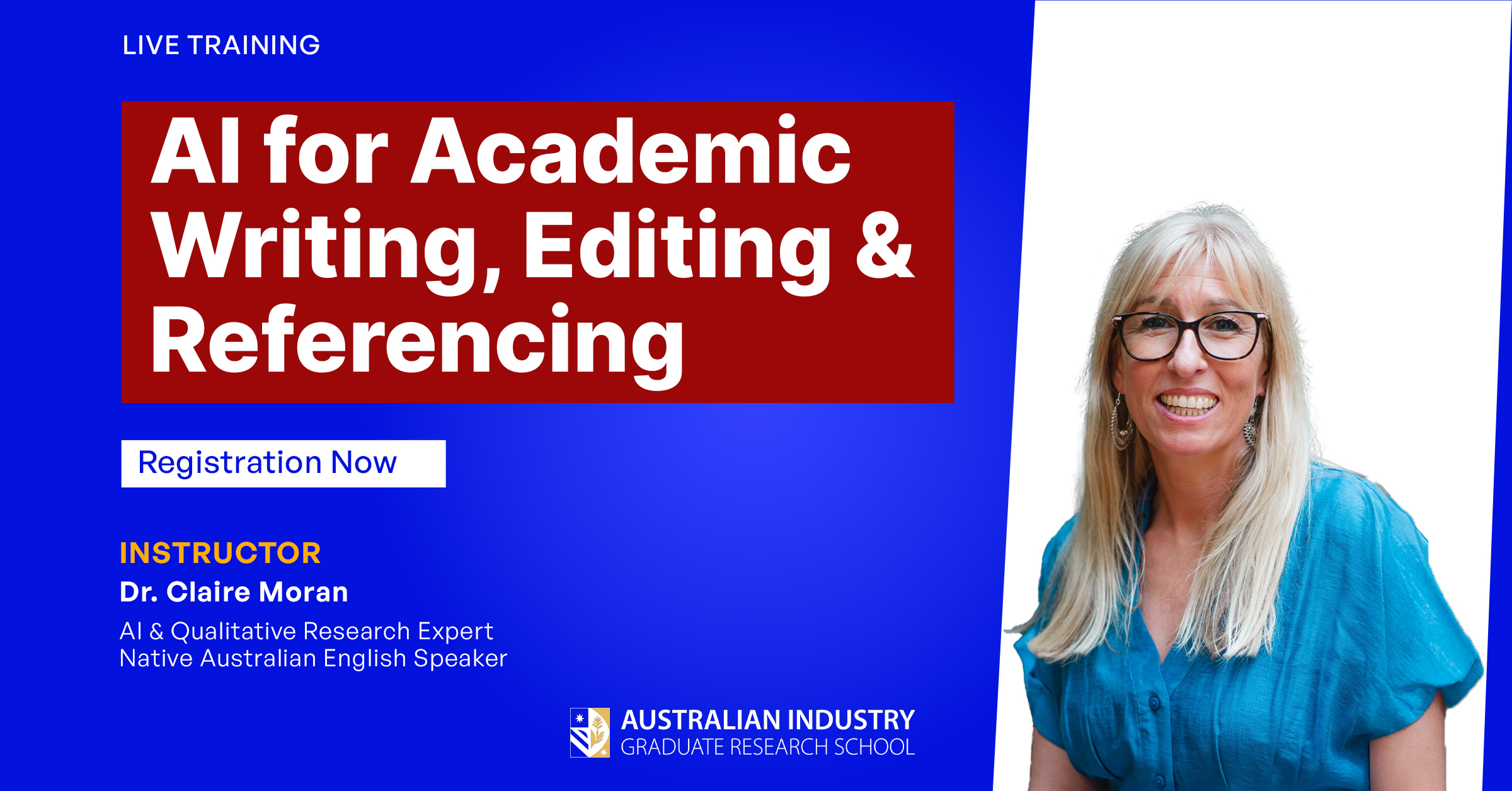 AI for Academic Writing, Editing, and Referencing by Claire Moran - Courses - Australian ...